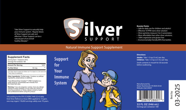 32 Oz – Silver Support
